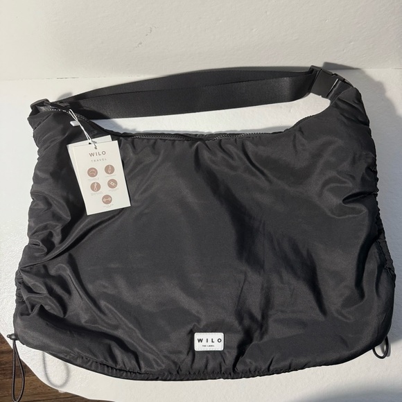 Wilo The Label | Bags | Nwt Wilo The Label Ruched Sling Bag Black ...